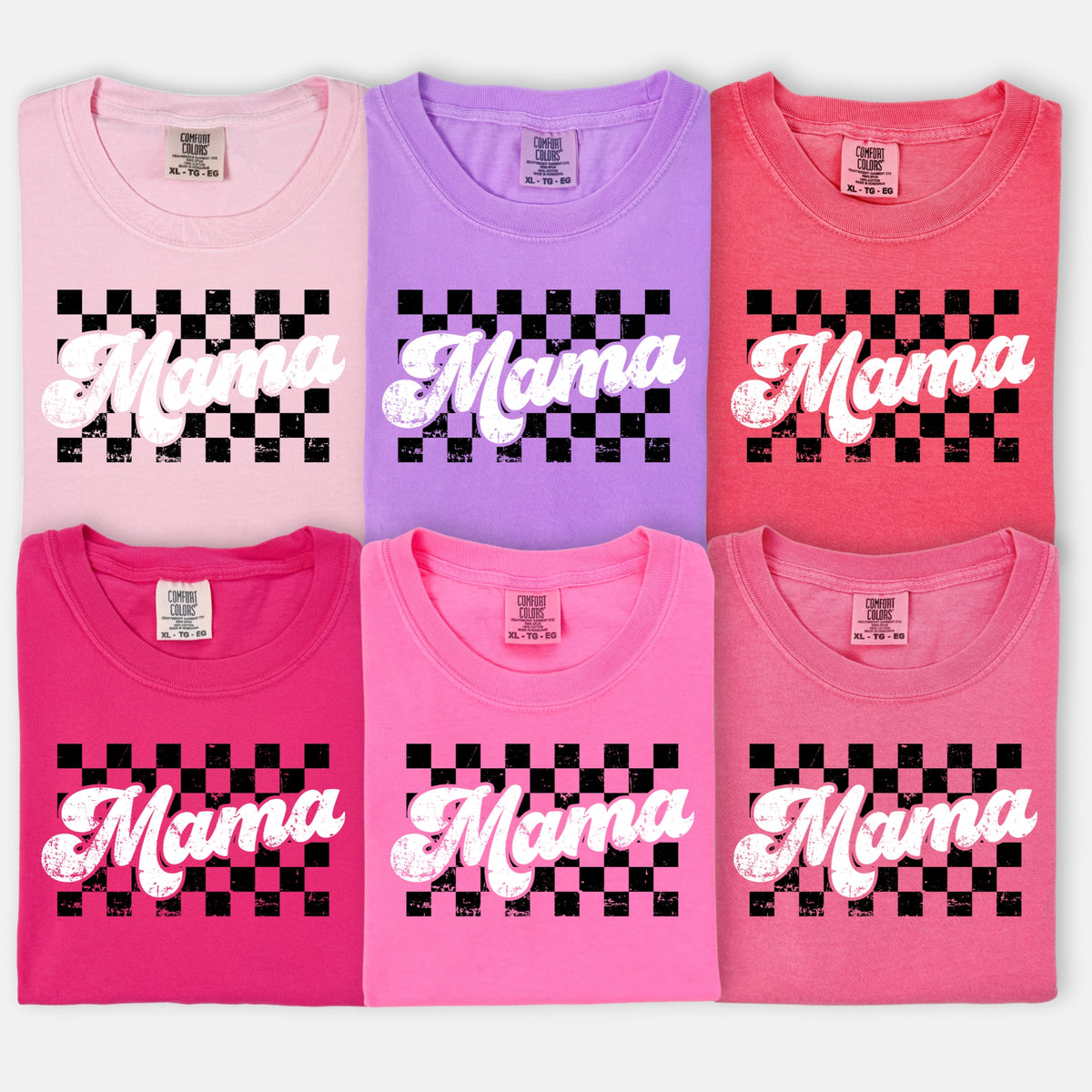 Mama Checkered Tee – Rebel Rose Ink